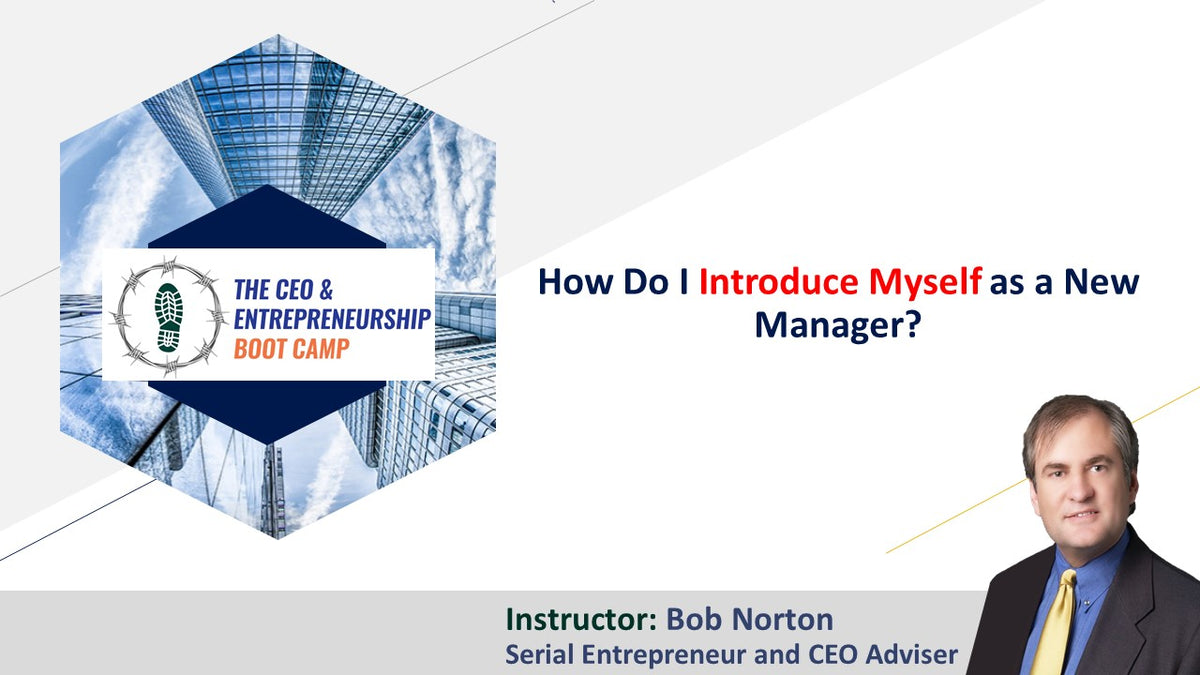 How Do I Introduce Myself as a New Manager? – Entrepreneurship University